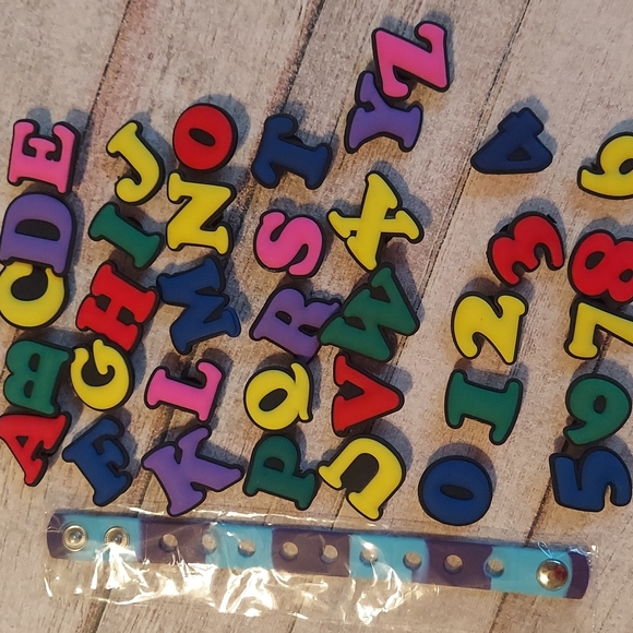 Jibbitz | Accessories | Full Alphabet And Number Jibbitz With Braclet ...